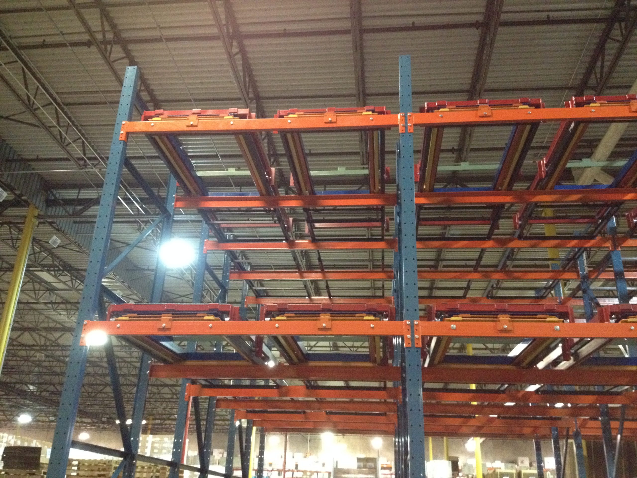 Six Deep Push Back Rack | Engineered Products